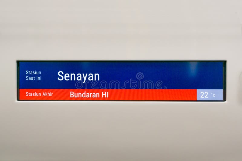 The Signboard is Located Inside the MRT (Mass Rapid Transport ...