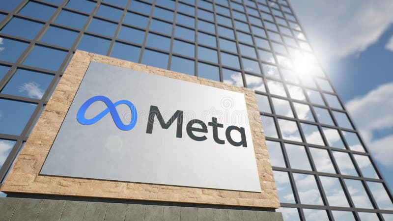 Signboard with Meta Platforms Logo Next To the Modern Skyscraper, 3D ...