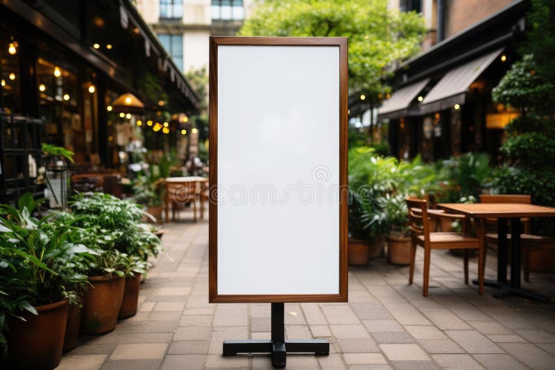 Signboard Menu of Eatery on Street. Generative AI Stock Illustration ...