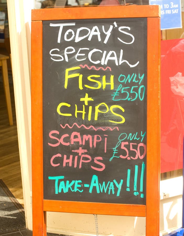 Signboard: Menu and Prices. Stock Image - Image of potatoes, business ...