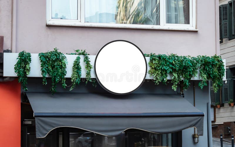 Signboard Mockup, Advertising Template, Empty Frame Copy Space, Logo ...