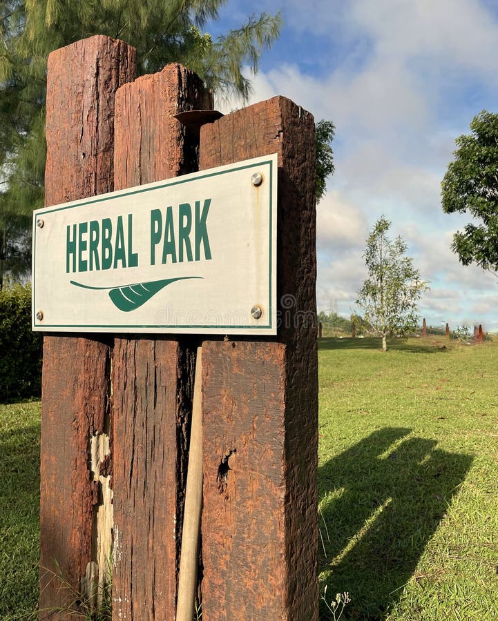 A signboard at the park. stock image. Image of nature - 230798295
