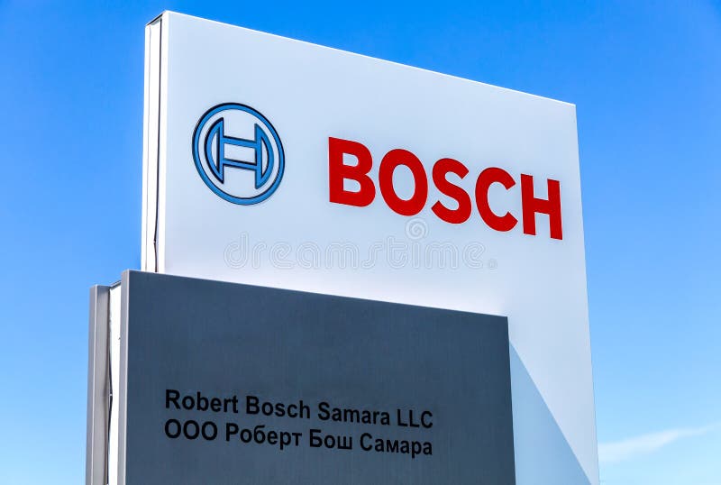 Signboard of Robert Bosch Samara LLC Editorial Image - Image of emblem ...