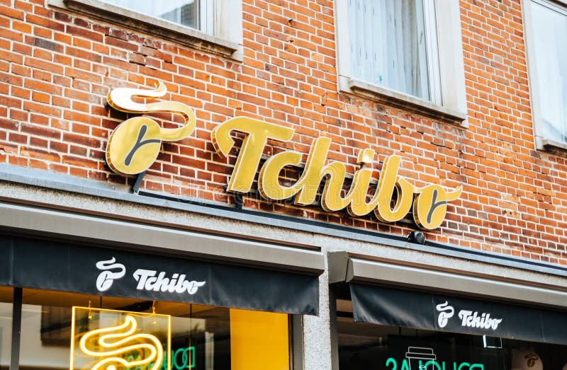 Signboard of Tchibo Coffee Shop Editorial Stock Photo - Image of cafe ...