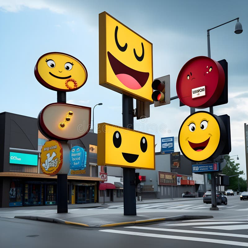 Expressive Signboards Stock Illustrations – 23 Expressive Signboards ...