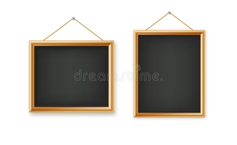 Signboards in a Wooden Frame Hanging . Restaurant Menu Board Stock ...
