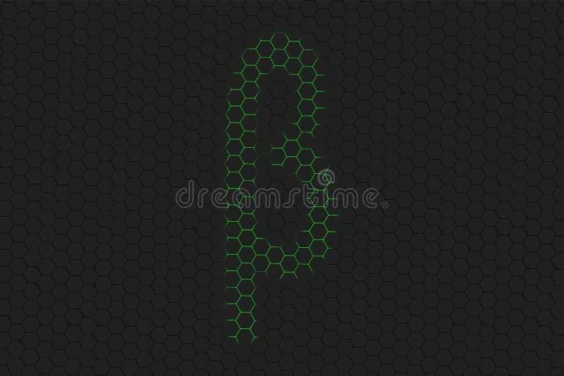 Signe Beta. Timbre Bêta Grunge. Illustration de Vecteur - Illustration ...