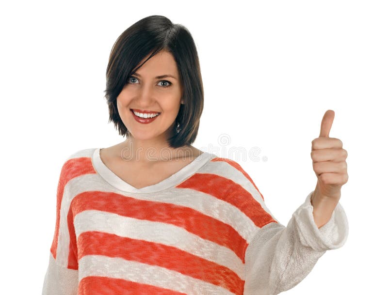 Signe bon image stock. Image du positif, adulte, beauté - 36844159