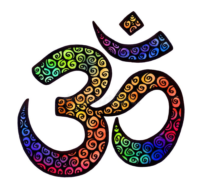 Aum OM signent illustration de vecteur. Illustration du symbole - 11568736