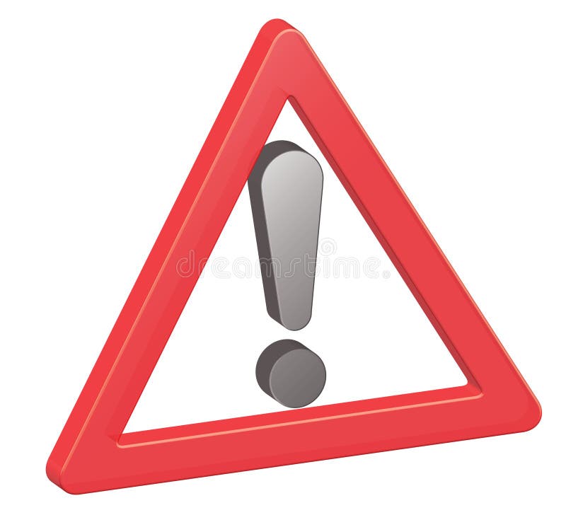 Signe d'attention illustration de vecteur. Illustration du symbole ...