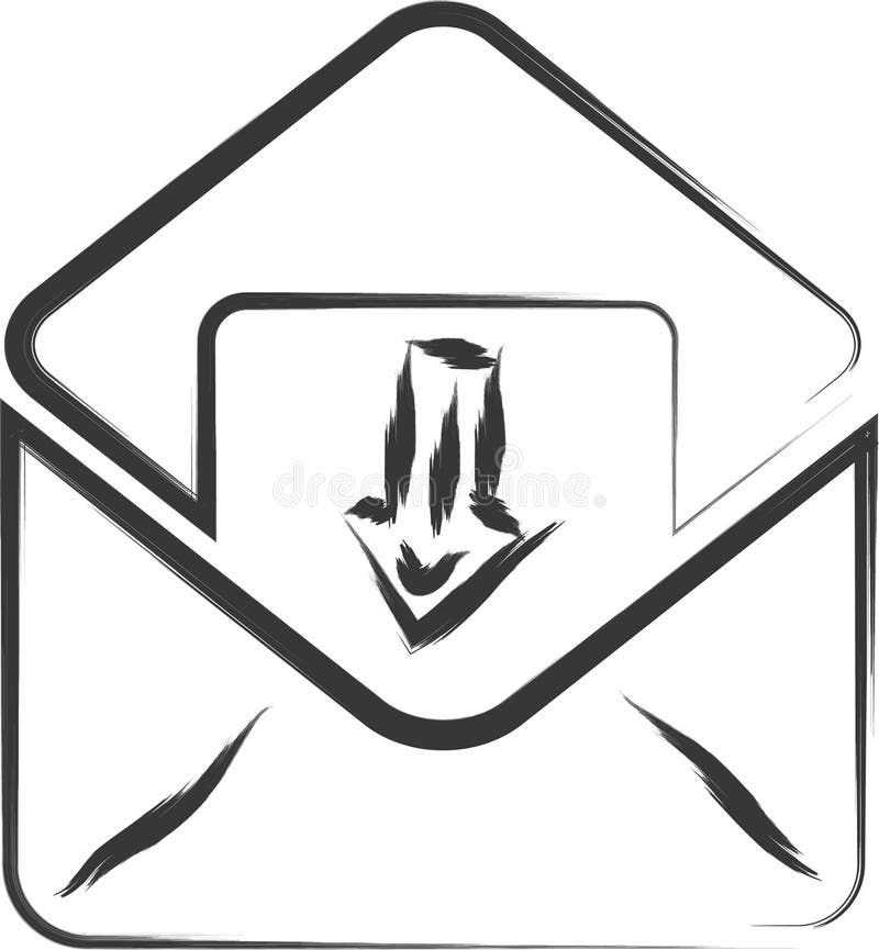 Signe d'email illustration stock. Illustration du adresse - 32310328