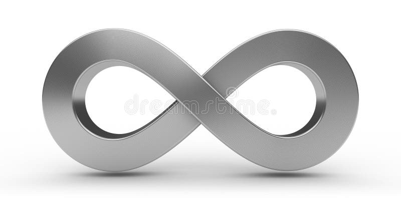Symbole blanc d'infini illustration de vecteur. Illustration du ...