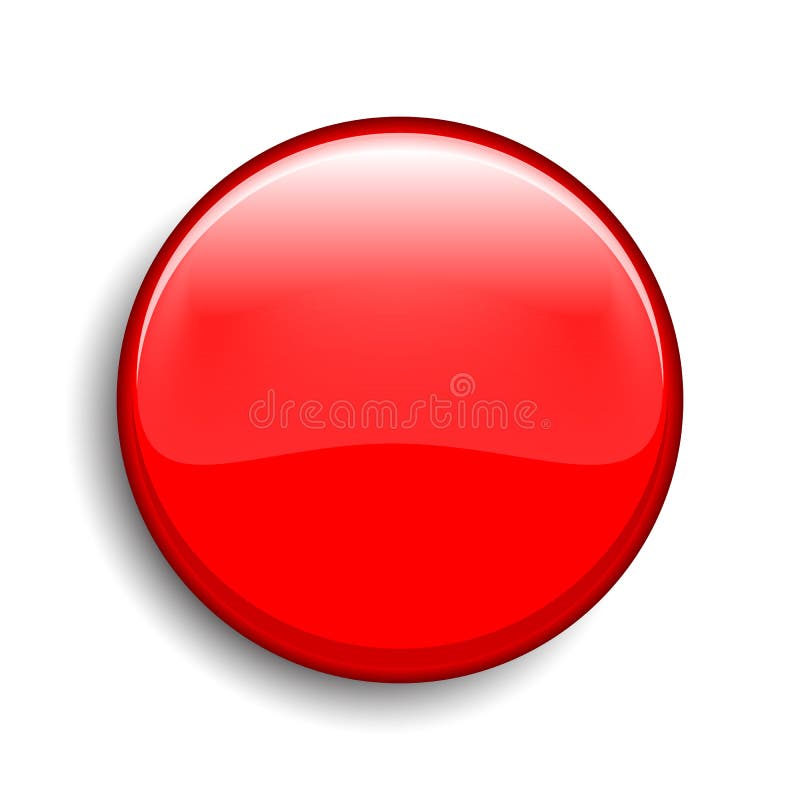 Bouton rouge illustration stock. Illustration du rouge, bouton - 69733