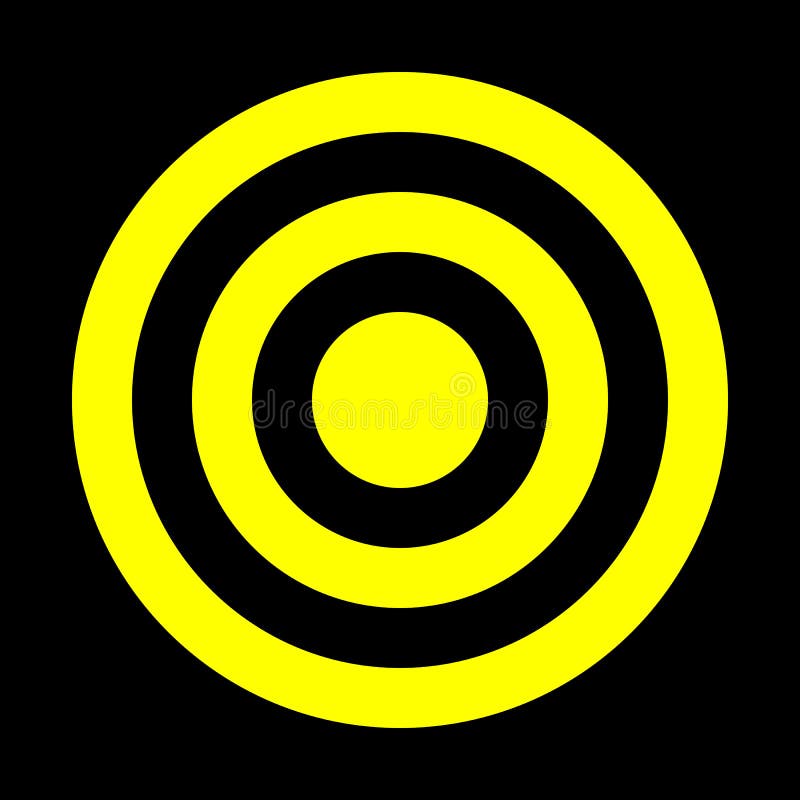 Signe De Cible - Orange Transparente Avec Le Dard, D'isolement ...