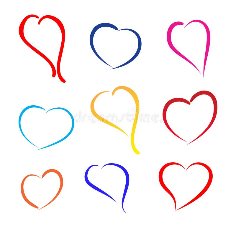 Signe de coeur illustration de vecteur. Illustration du illustration ...