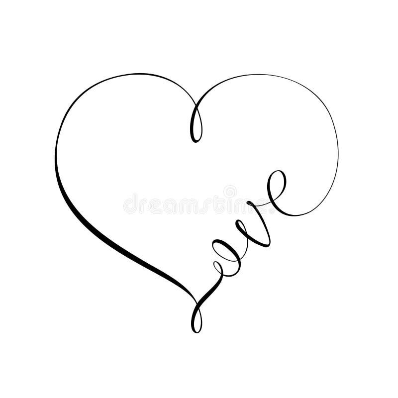 Signe de coeur et d'amour illustration de vecteur. Illustration du ...