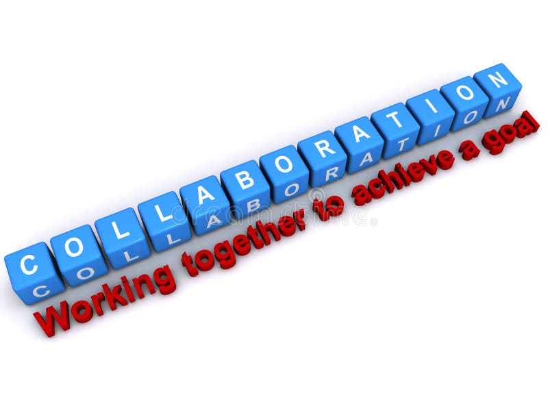 Collaboration d'affaires photo stock. Image du illustré - 34623958