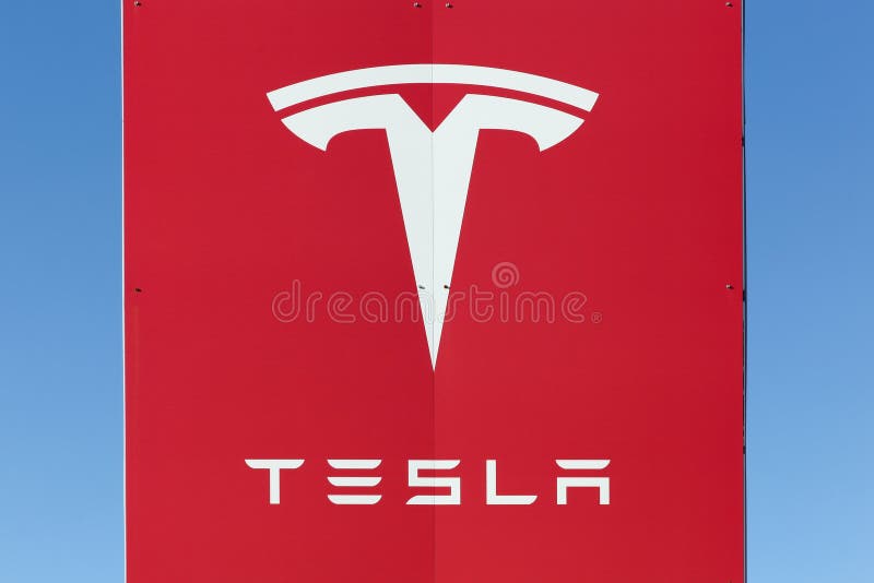 Signe De Concessionnaire Des Voitures De Tesla Photo éditorial - Image ...