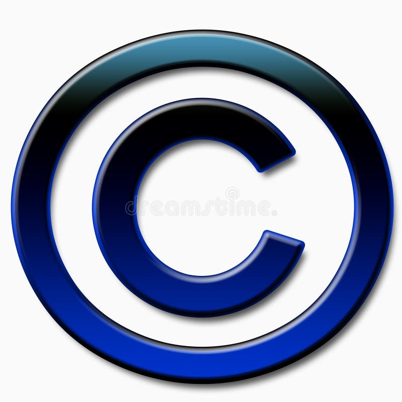 Le Vecteur De Calibre De Conception D'icône De Copyright a Isolé ...