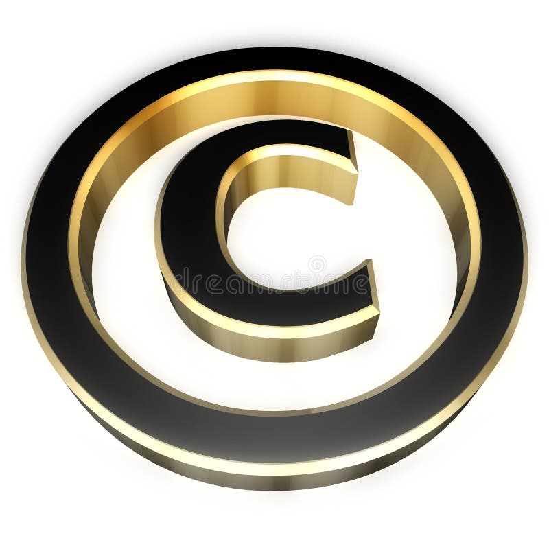 Icône De Signe De Copyright Bouton De Copyright Illustration de Vecteur ...