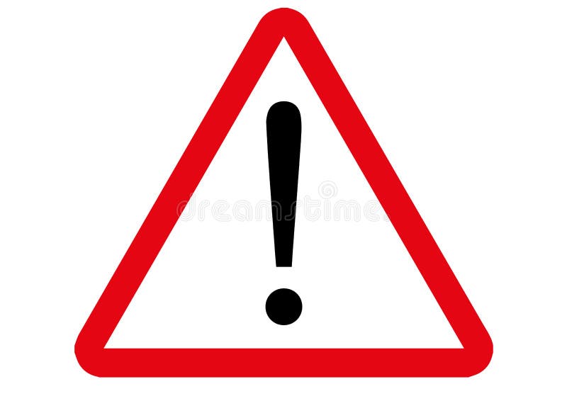 Signe de danger illustration de vecteur. Illustration du croix - 14301990