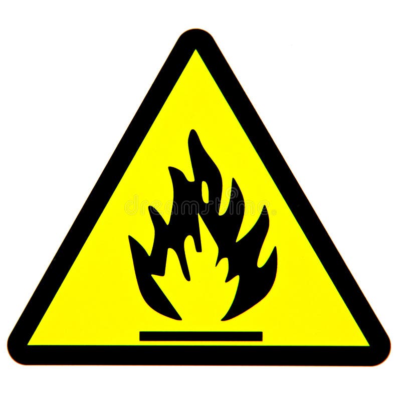 Signe De Danger D'incendie Image stock - Image: 21928031