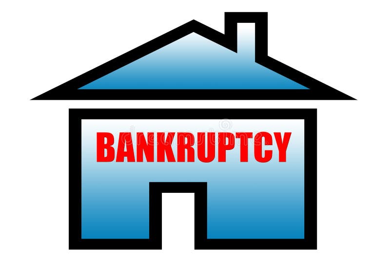 Signe de faillite illustration stock. Illustration du publicité - 67127615