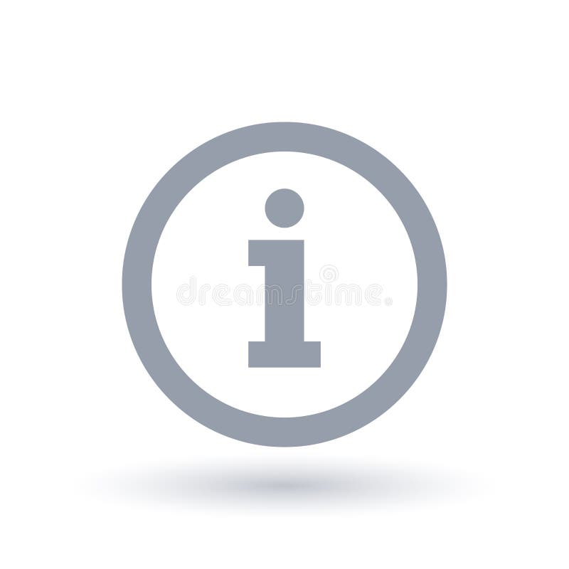 Symbole gris d'information illustration de vecteur. Illustration du ...