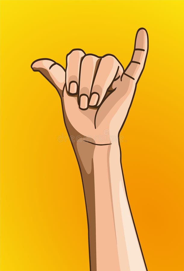 Signe de main illustration de vecteur. Illustration of canons - 44042534