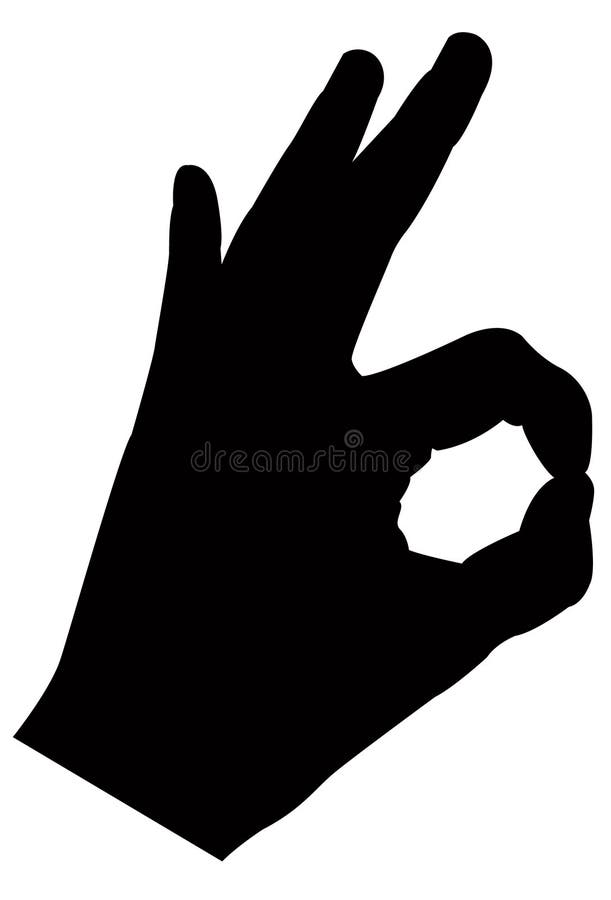 Signe de main illustration de vecteur. Illustration du signe - 87341918