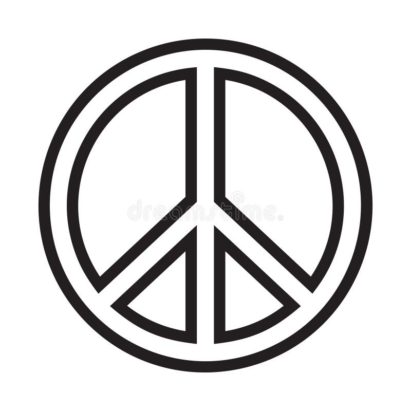 Signe De Paix Avec Atteindre Des Mains Illustration de Vecteur ...