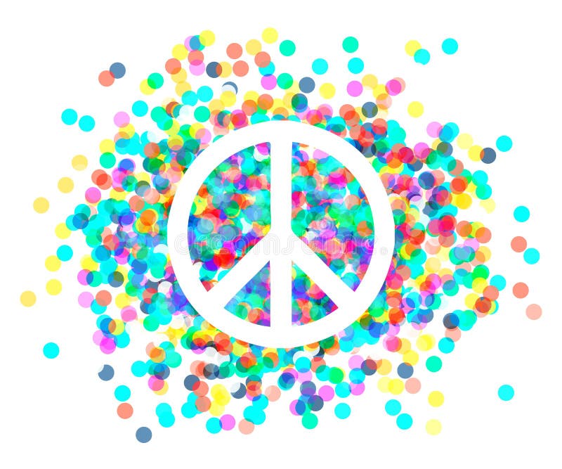 Signe De Paix Beau Symbole De Paix Illustration de Vecteur ...
