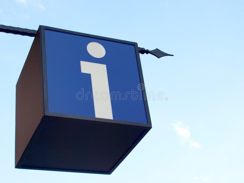 Signe De Point D'information Photo stock - Image du transmission ...