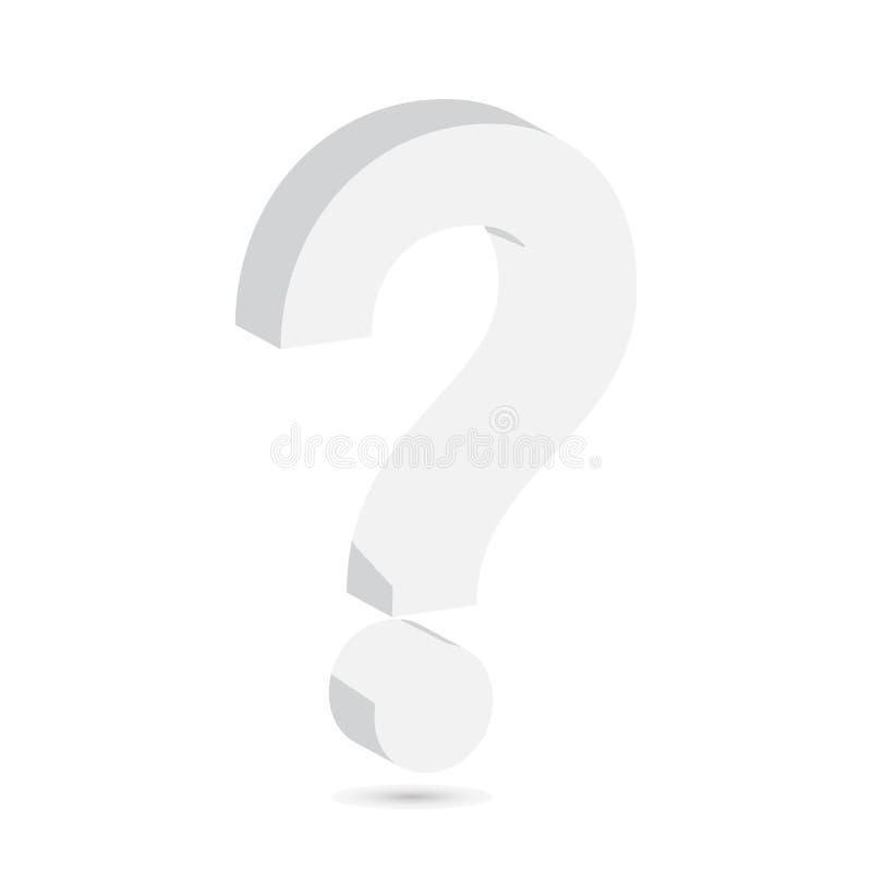 Signe De Point D'interrogation Noir Et Blanc Illustration de Vecteur ...