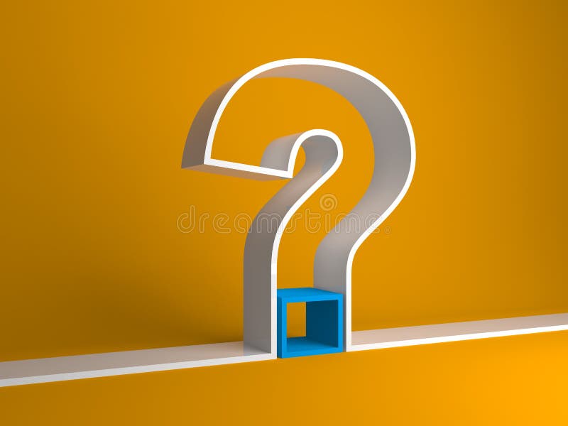 Signe de question illustration stock. Illustration du stabilité - 20063548