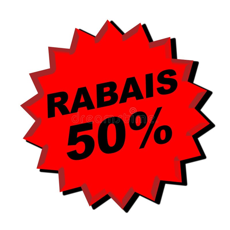 Signe de Rabais illustration stock. Illustration du promotions - 6282799