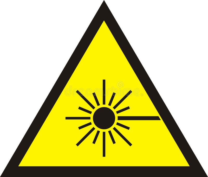 Signe De Rayonnement De Laser Illustration Stock - Illustration du ...