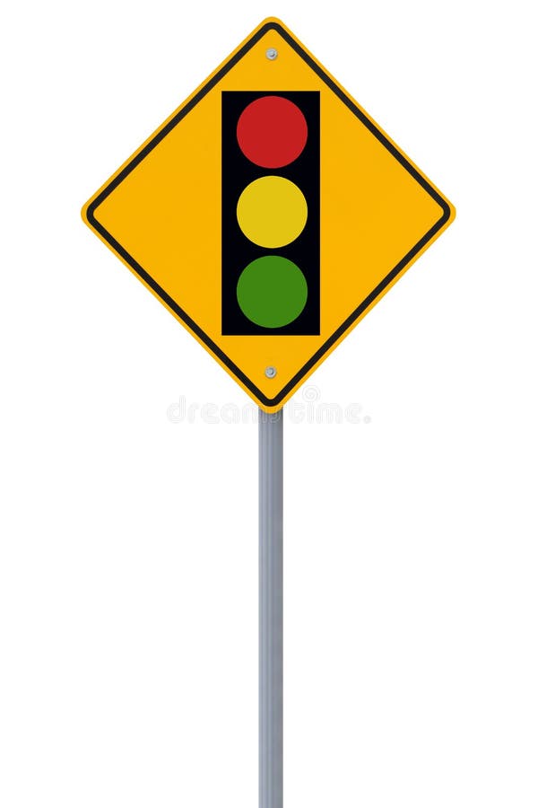 Signe De Route De Feu De Signalisation Image stock - Image du rouge ...