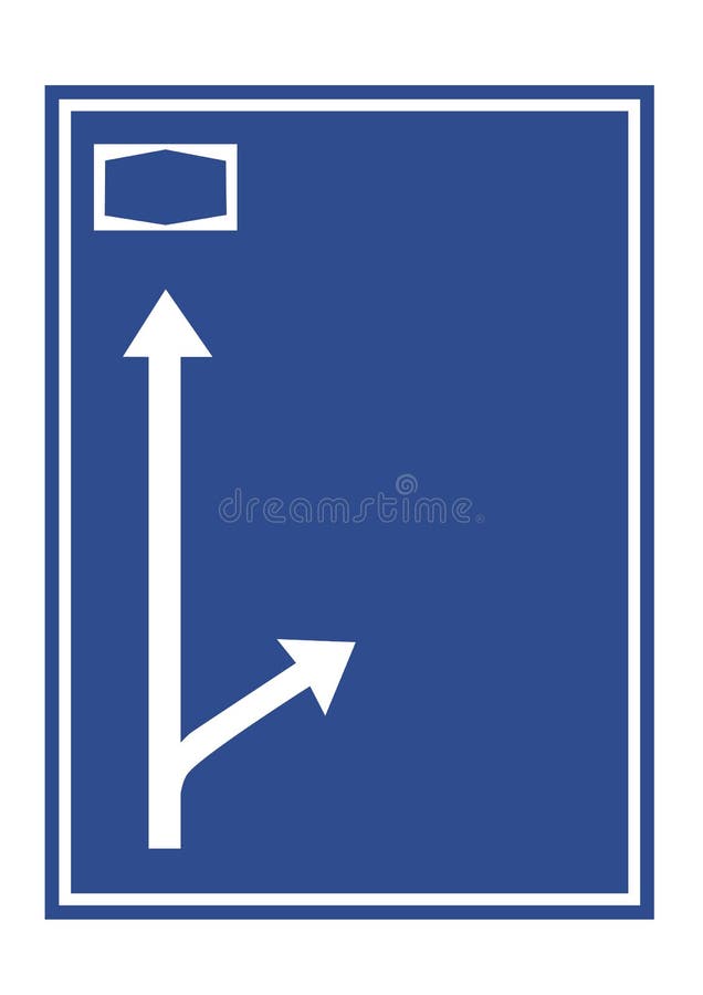 Signe de route reeway illustration stock. Illustration du idées - 8444370