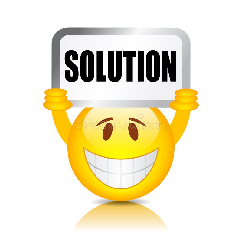 Signe de solution illustration de vecteur. Illustration du solutions ...