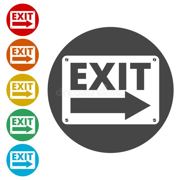 Signe De Sortie De Secours, Sortie De Secours Illustration de Vecteur ...