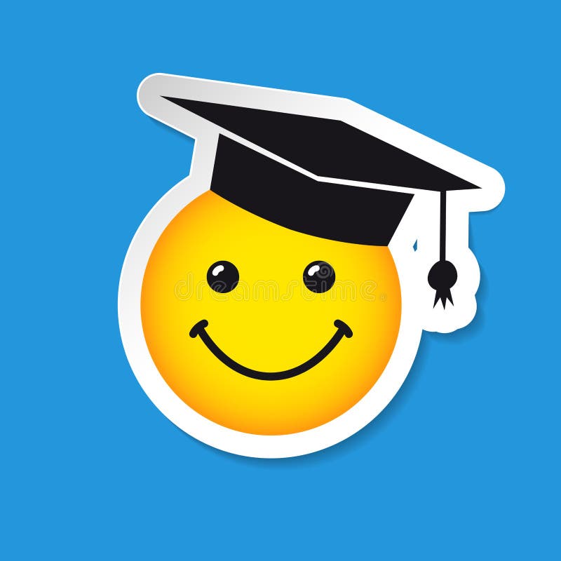 Signe De Sourire De Graduation Illustration de Vecteur - Illustration ...