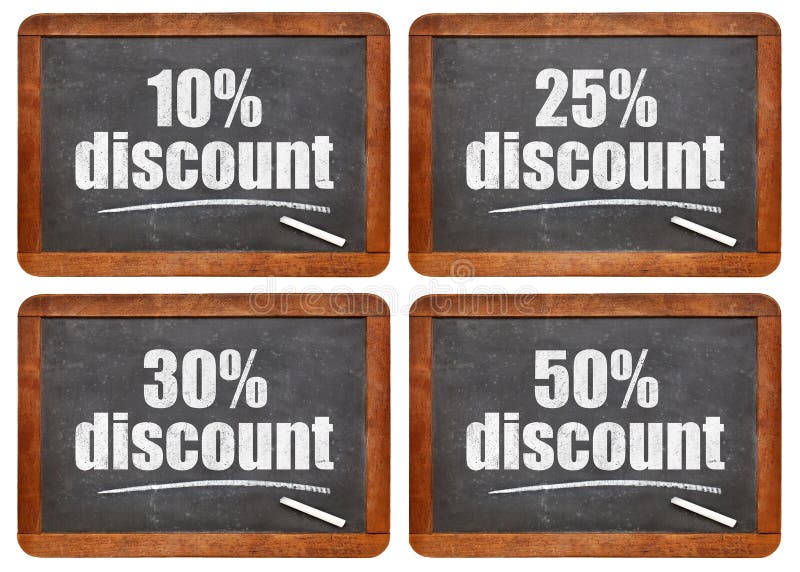 Signe De Tableau Noir De Remise De Vente Photo stock - Image du achats ...