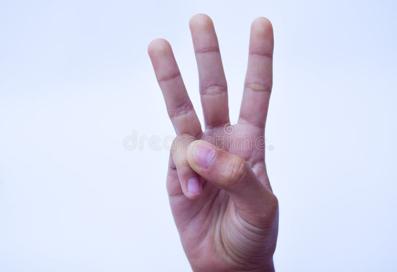 Un Signe De Main Avec Trois Doigts Dans La Signification De Scout Jure ...