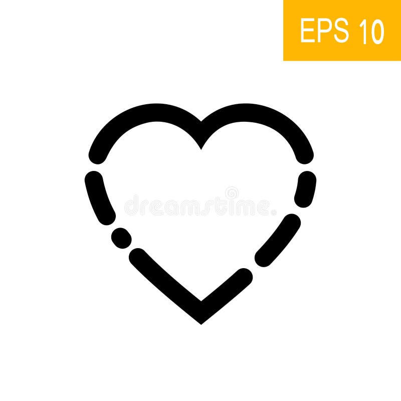 Signe De Vecteur D'un Coeur Illustration de Vecteur - Illustration du ...