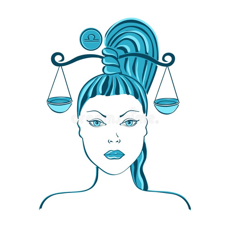 Signe De Zodiaque De Balance Illustration de Vecteur - Illustration du ...