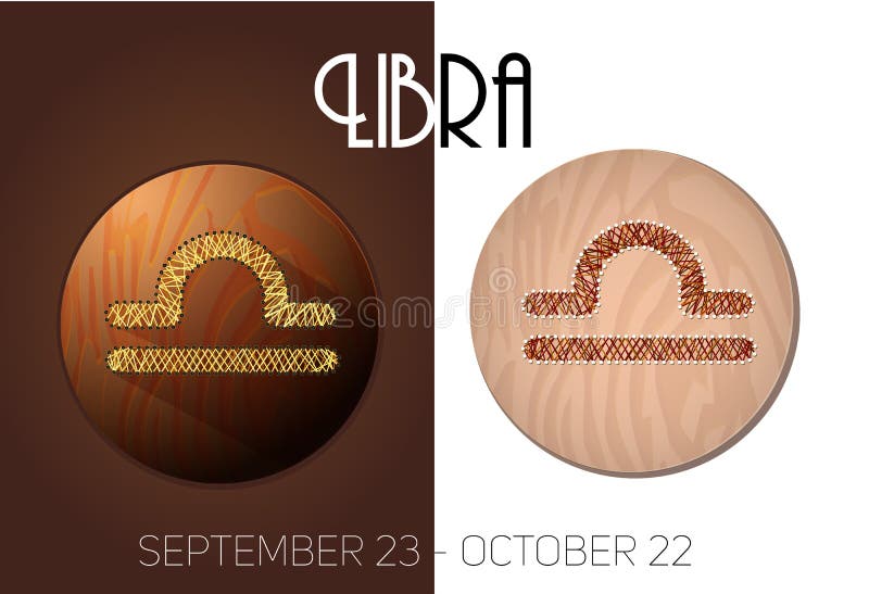 Signe De Zodiaque De Balance Illustration Stock - Illustration du ...