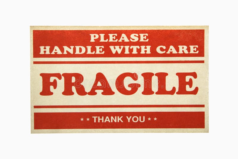 Signe fragile. photo stock. Image du lettre, soin, sensible - 3532534