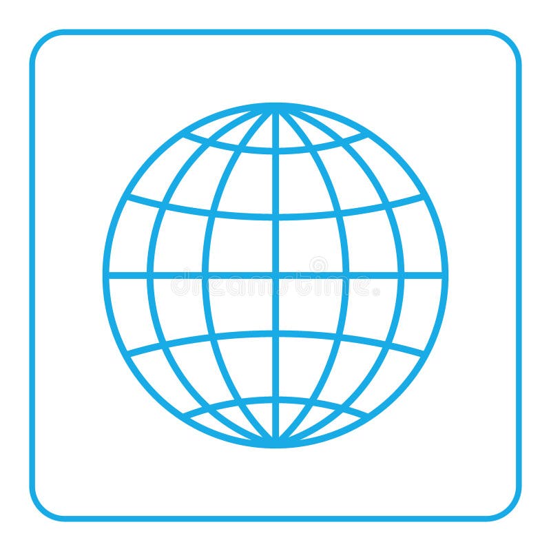 Signe Global Du Monde D'icône De Globe De La Terre Illustration de ...
