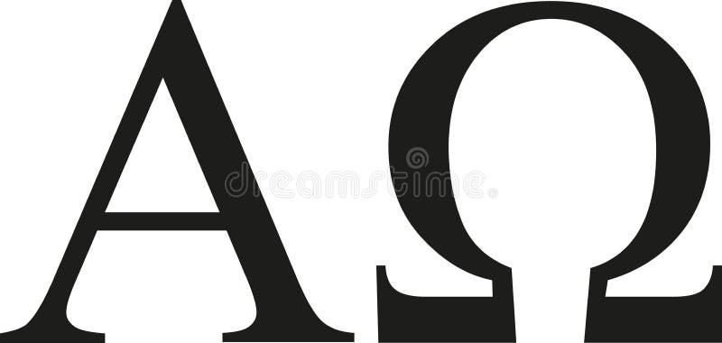 Signe Grec Alpha Et D'Omega Illustration de Vecteur - Illustration du ...